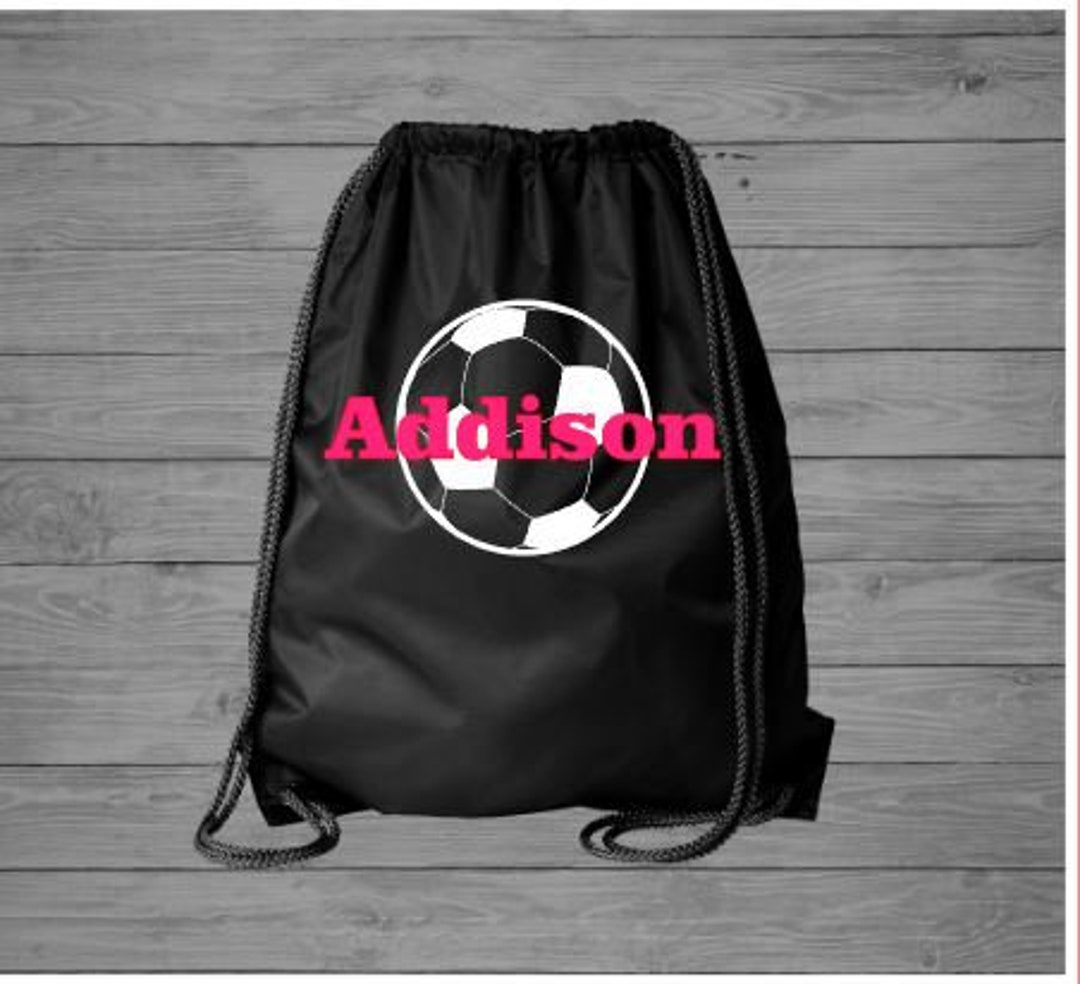 Girls Soccer Drawstring Backpack - Etsy