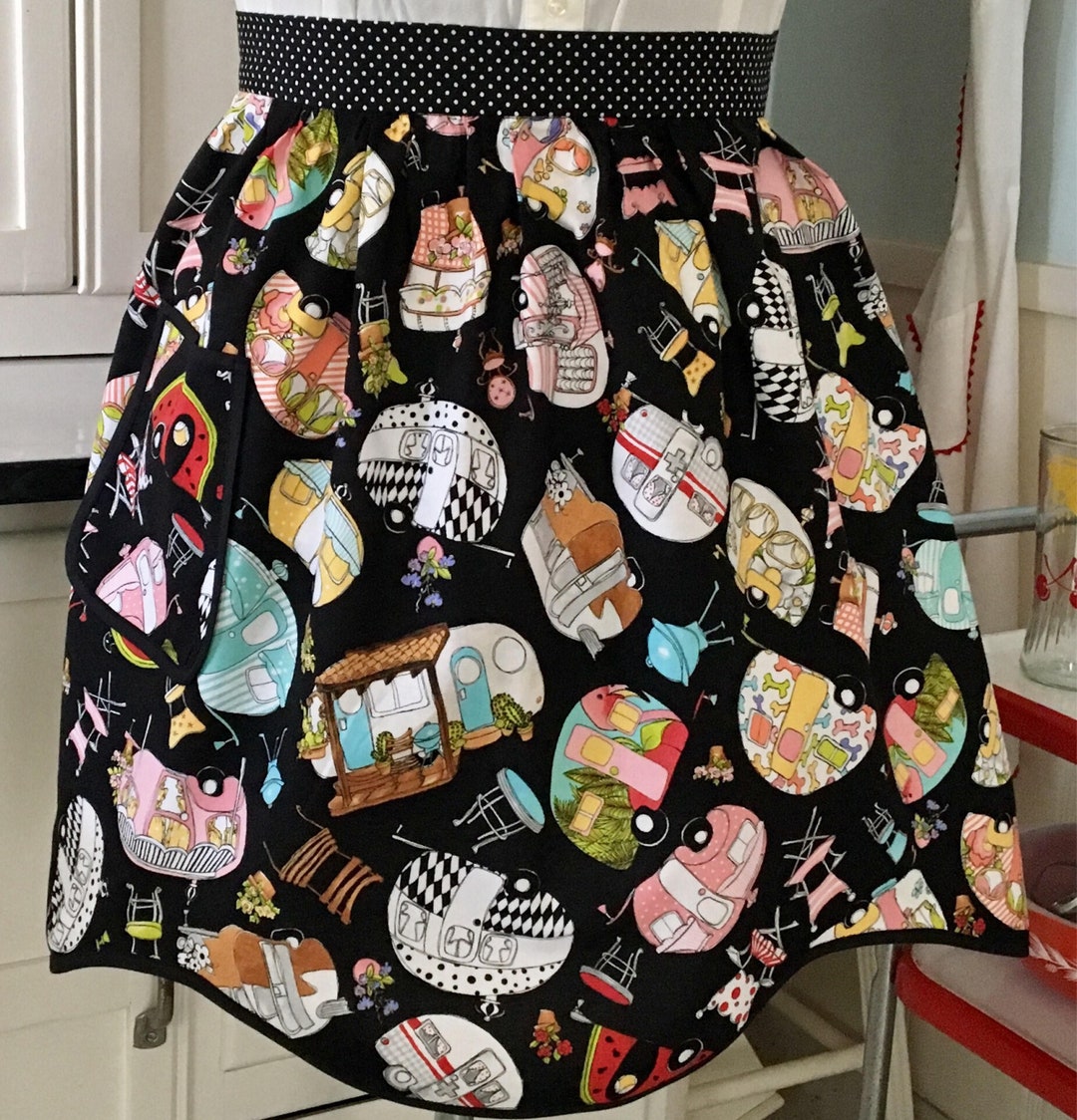 Glamping Trailer Apron, Ready to Ship, Retro Trailer Apron, Trailer ...