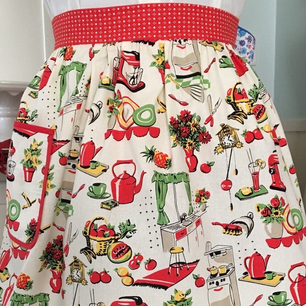 Retro 50s Apron - Etsy