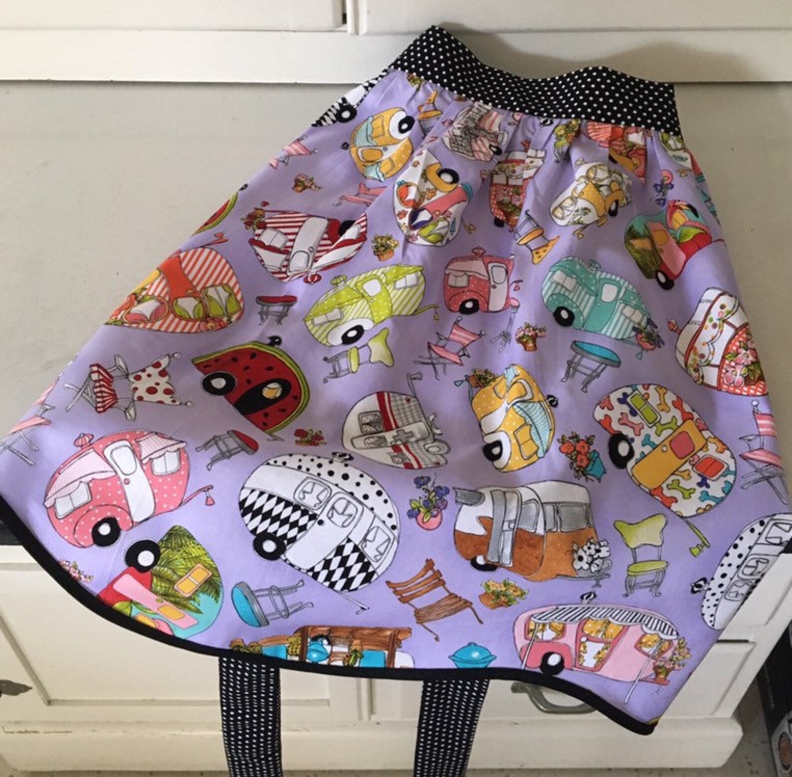 Glamping Trailer Apron Purple Glamping Apron Trailer Toss - Etsy