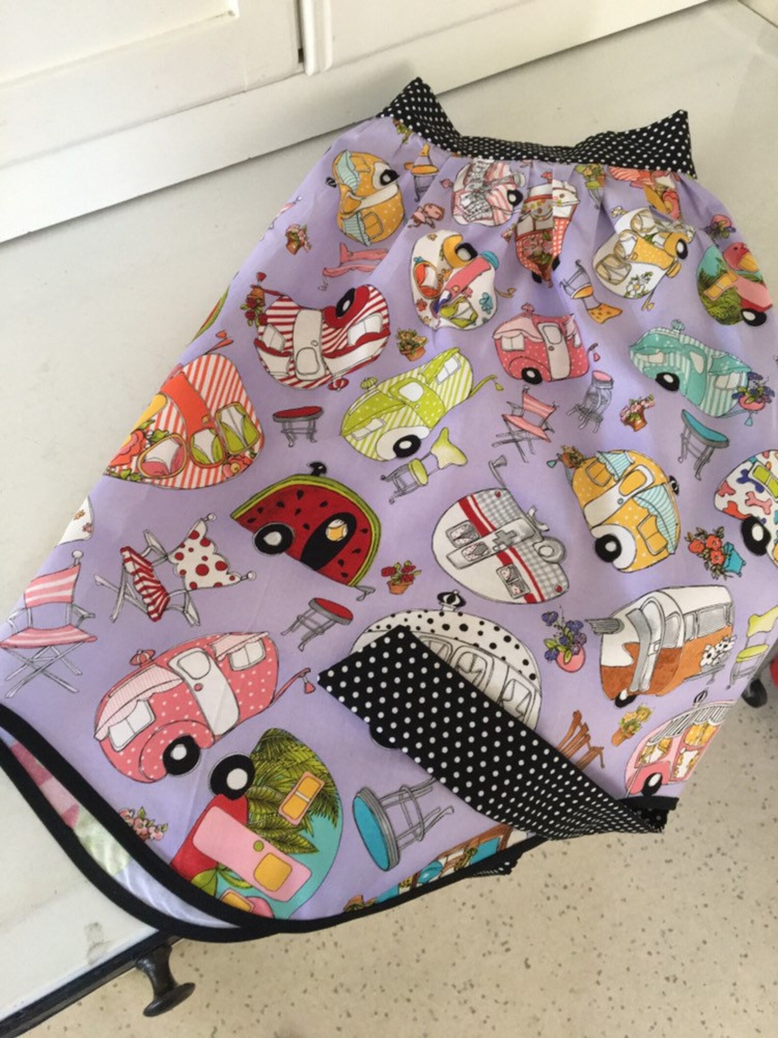 Glamping Trailer Apron Purple Glamping Apron Trailer Toss - Etsy