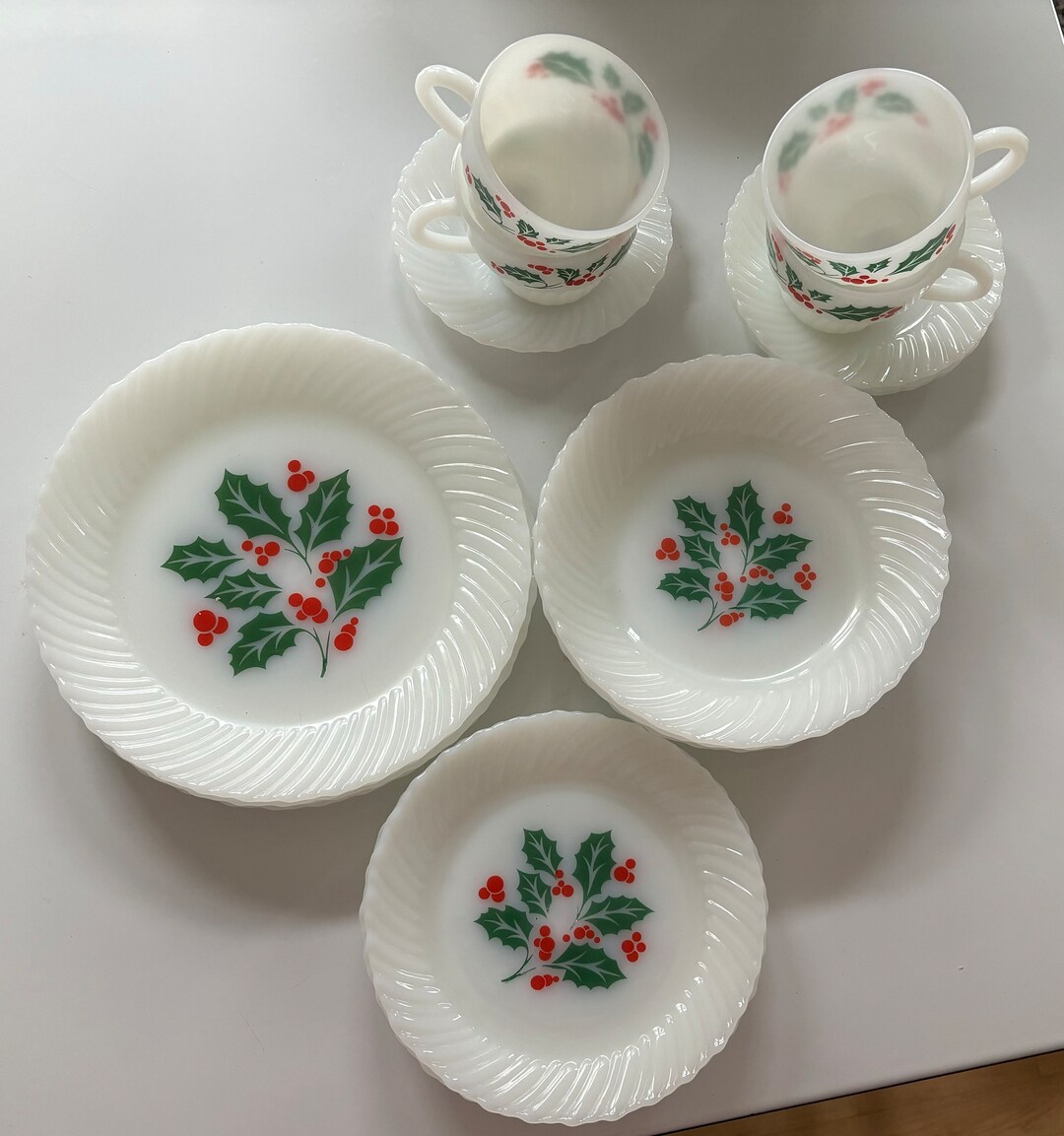 Termocrisa Holly Dishes Mexican Termocrisa Holiday Dishes Set of 20 - Etsy