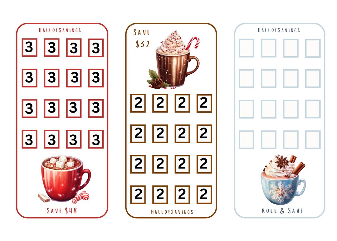 Hot Cocoa Mini Savings Challenges - Etsy