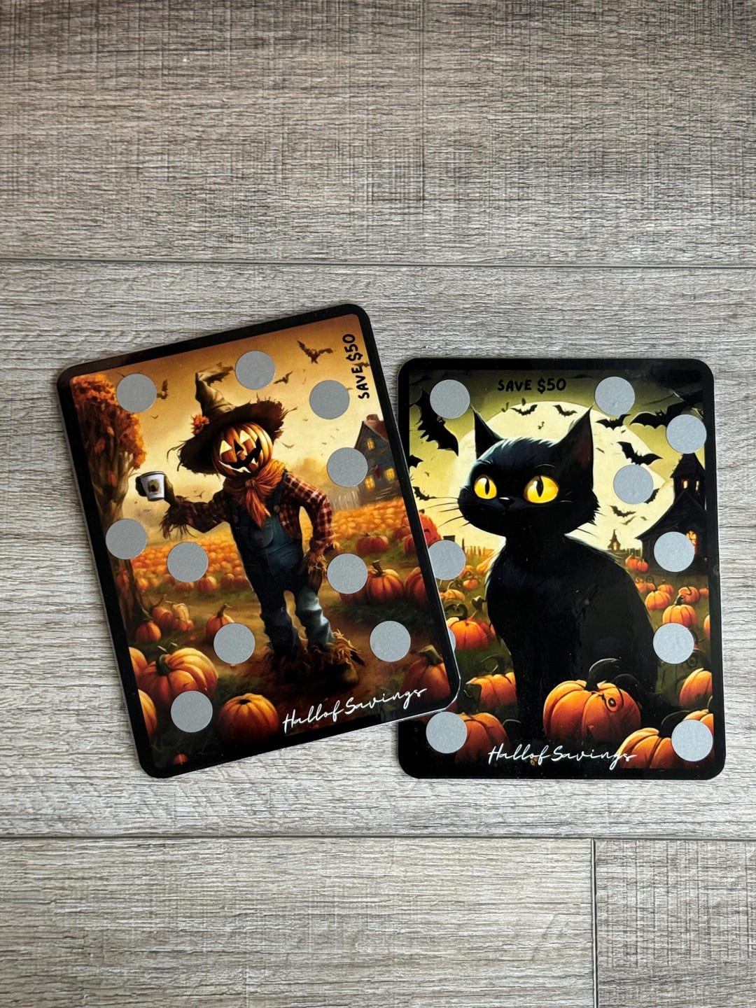 Spooky Halloween Scratch off Savings Challenges! - Etsy