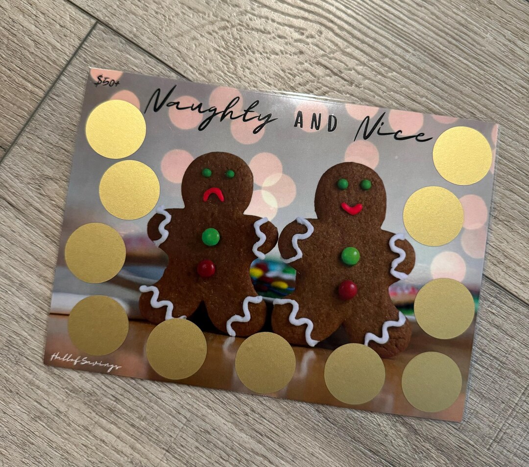 Christmas Scratch off Savings Challenge - Etsy