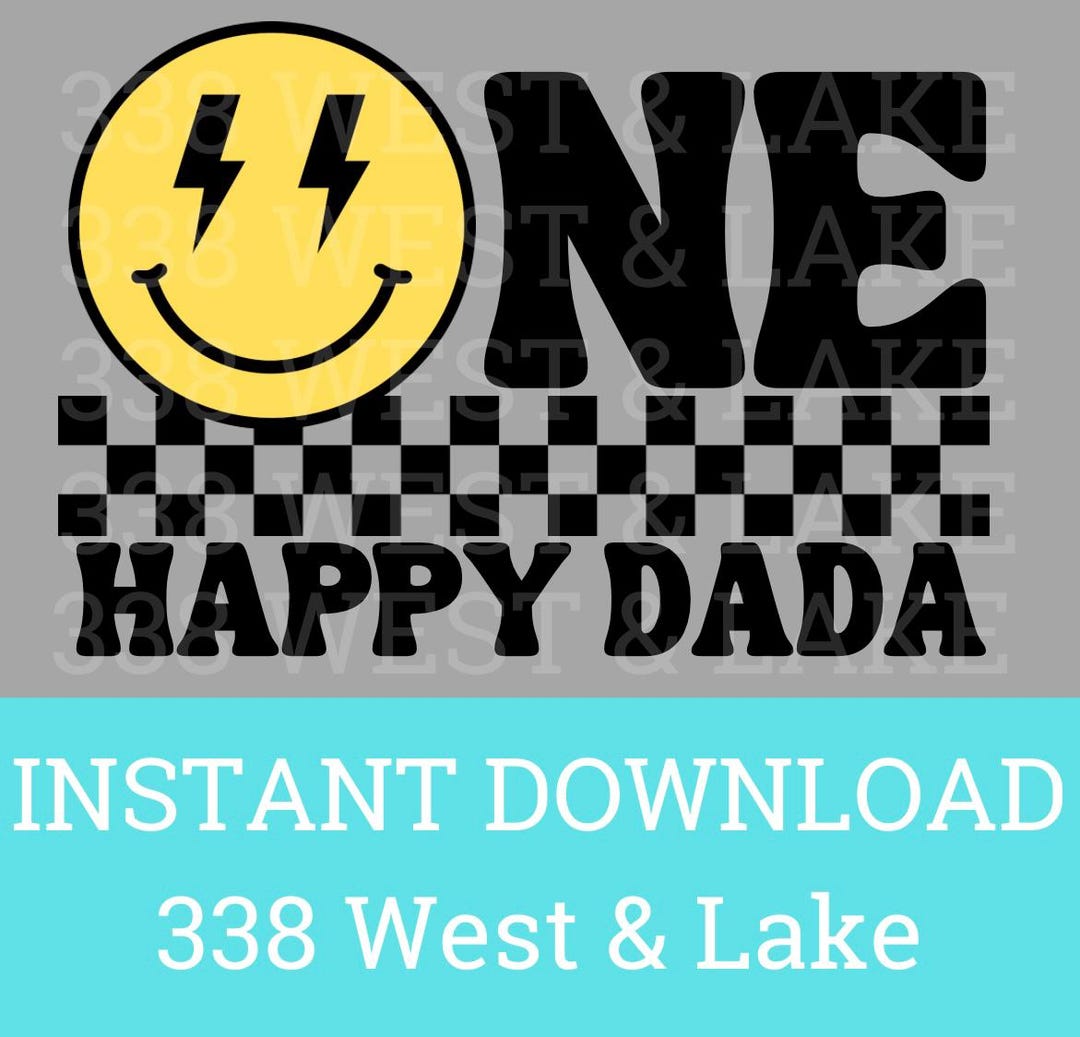 One Happy Dada Png - Etsy