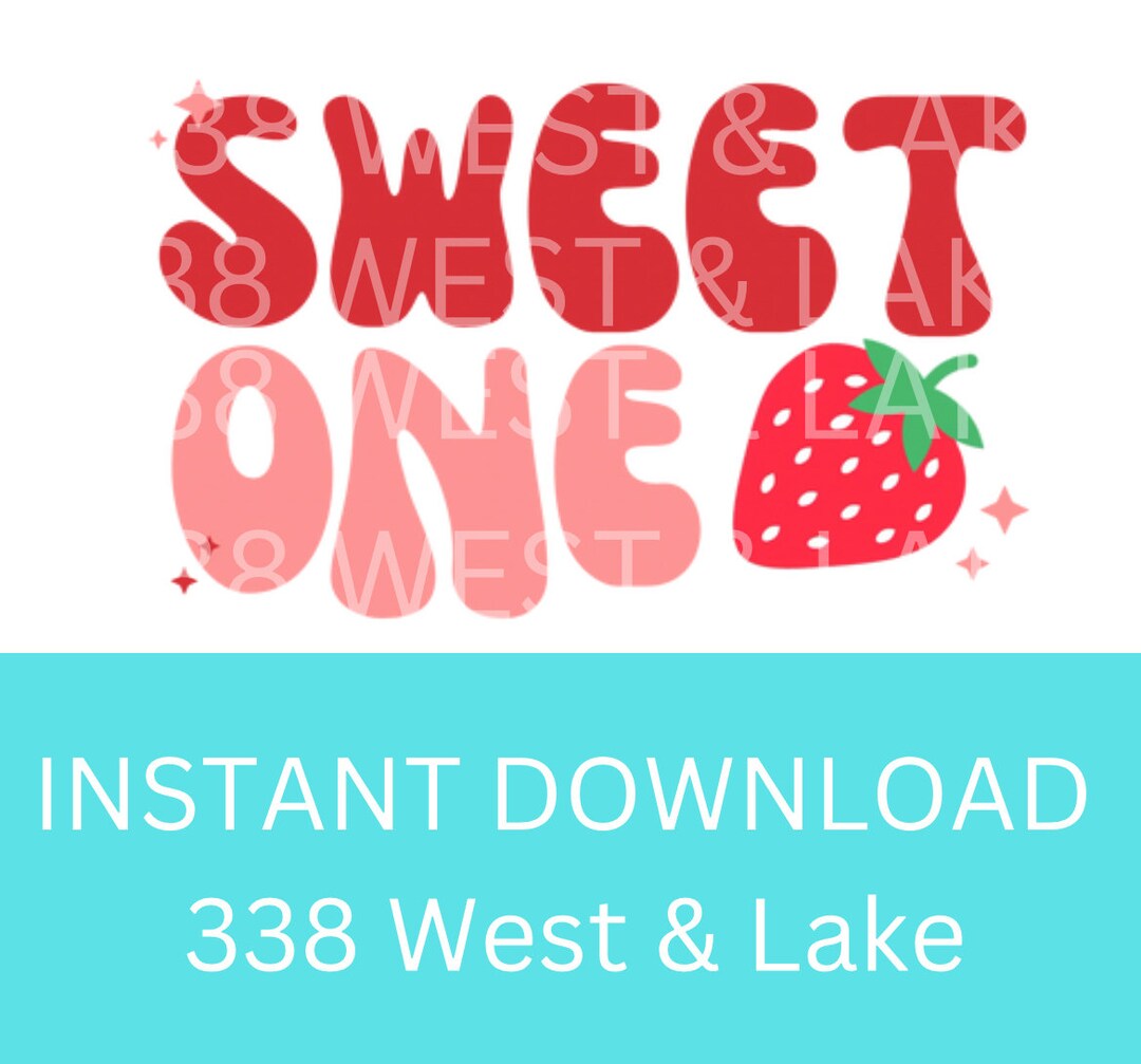 Sweet One, Strawberry Png - Etsy
