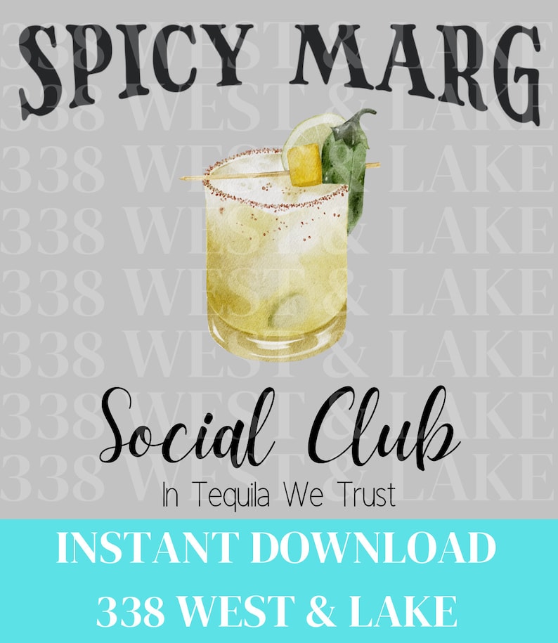 Spicy Marg Social Club PNG - Etsy