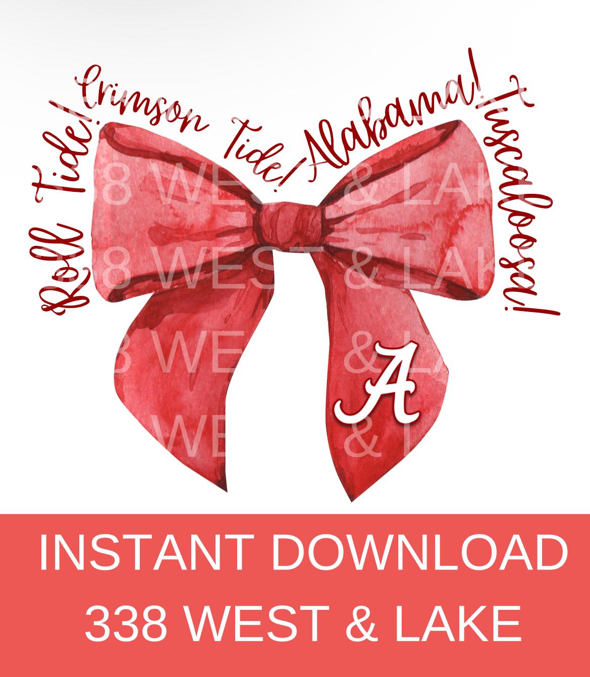 Alabama Bow Png - Etsy