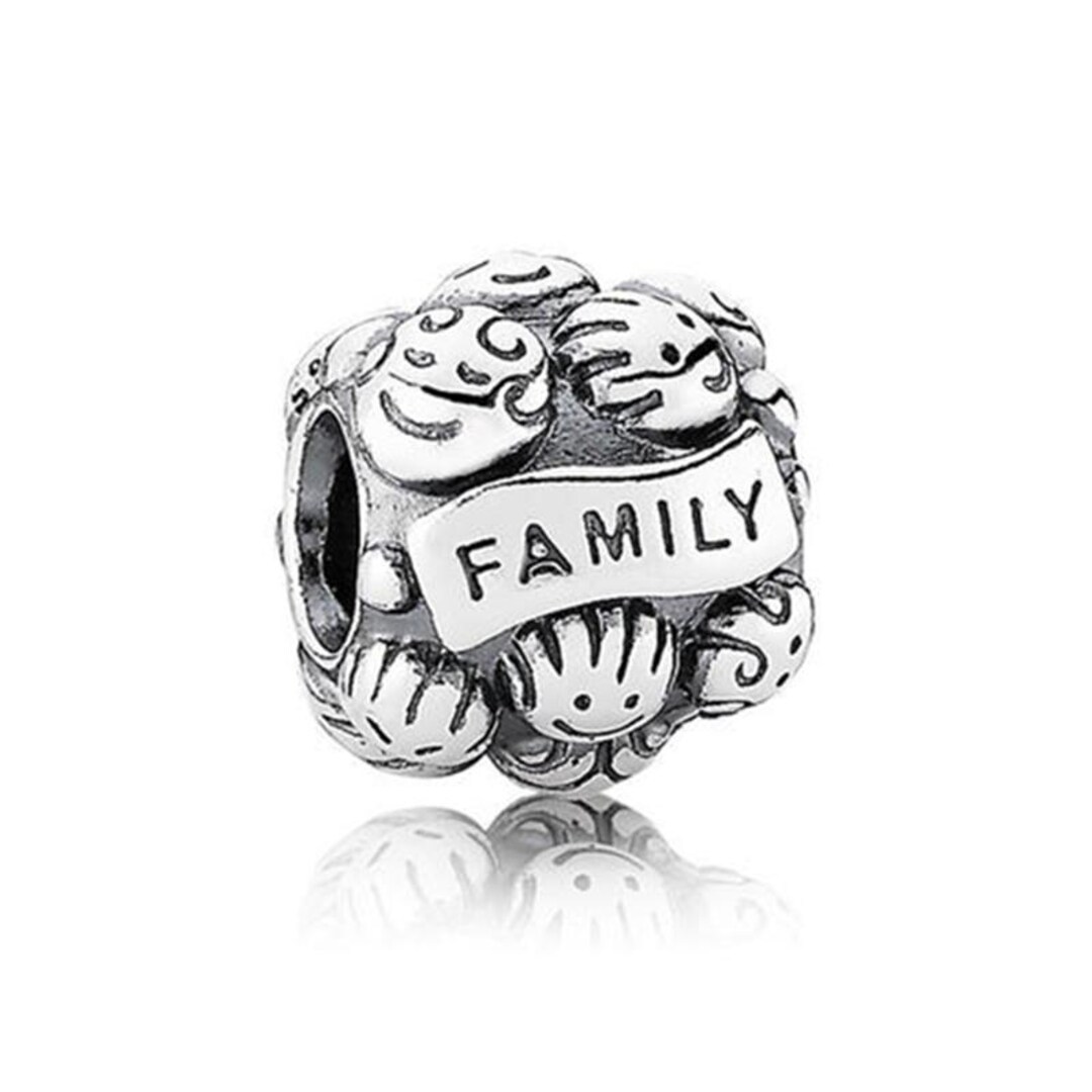 Pandora Sterling Silver Charm Bead Love and Family - Etsy