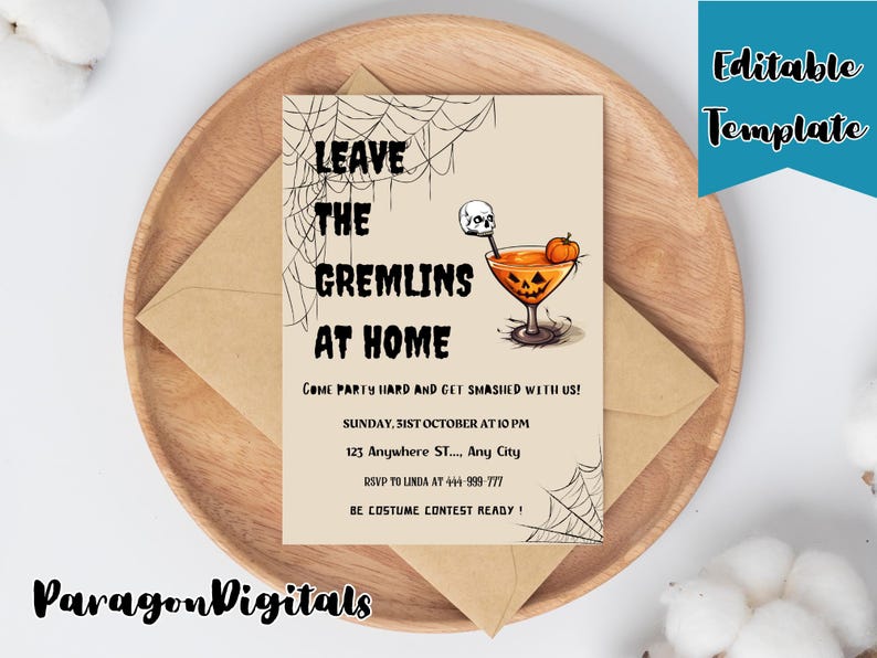 Editable Adult Only Party Invitation, Adult Party Fall Halloween ...