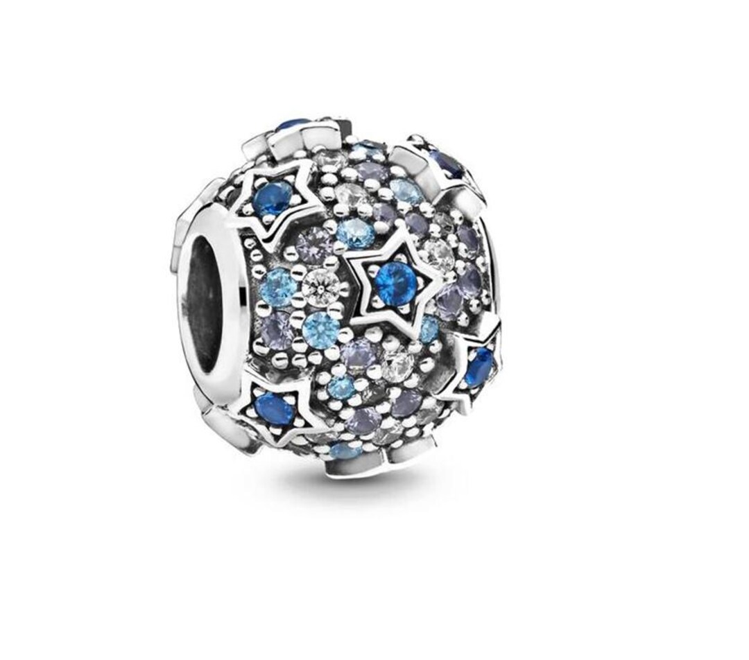 Pandora Sterling Silver Ale 925 Elevated Stars Pave Charm - Etsy