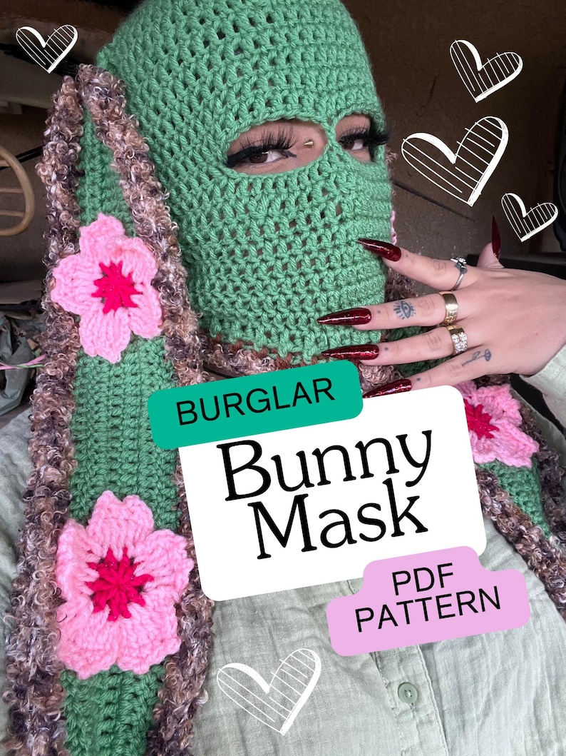 Burglar Bunny Mask PATTERN - Etsy