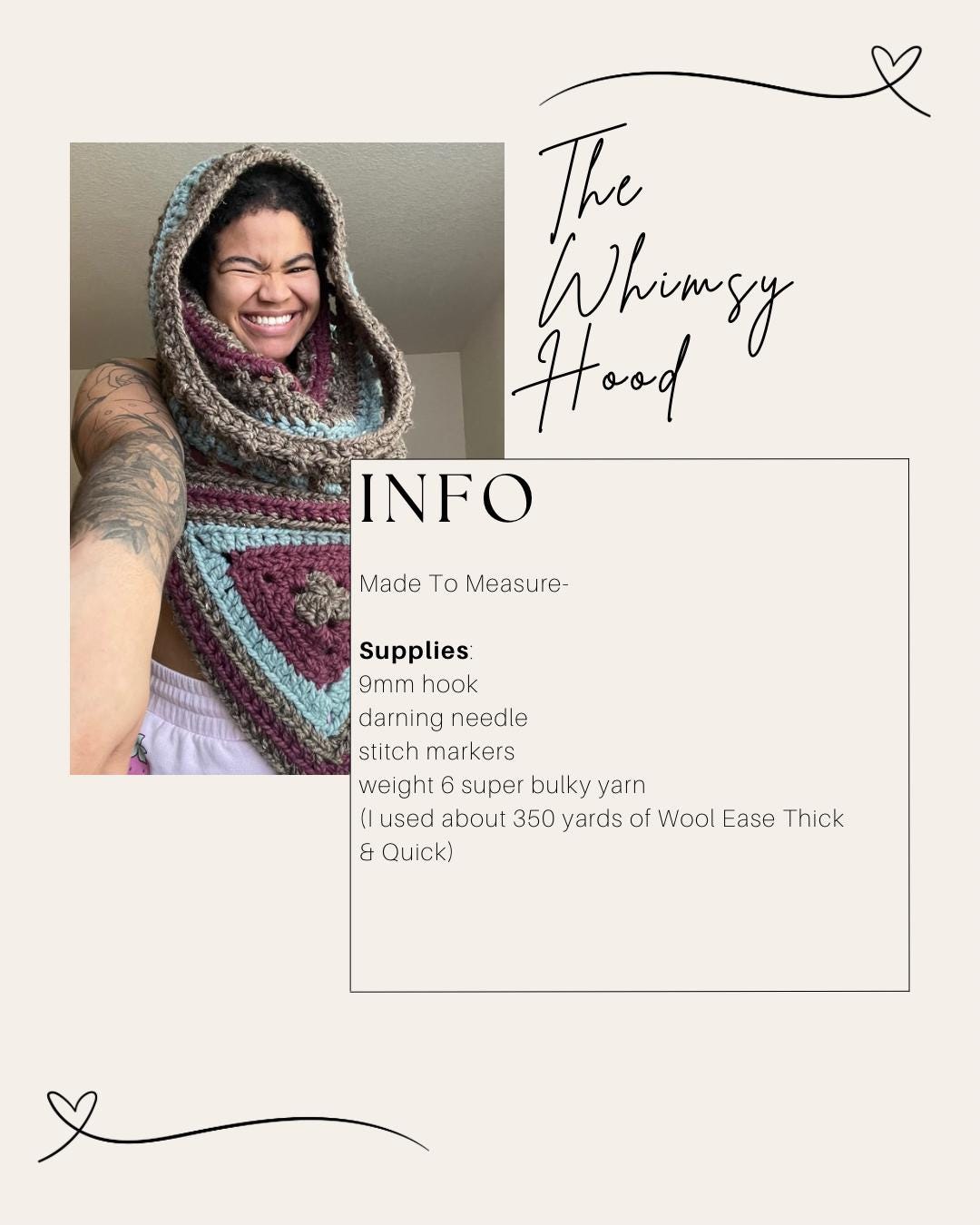 The Whimsy Hood - PATTERN - Etsy