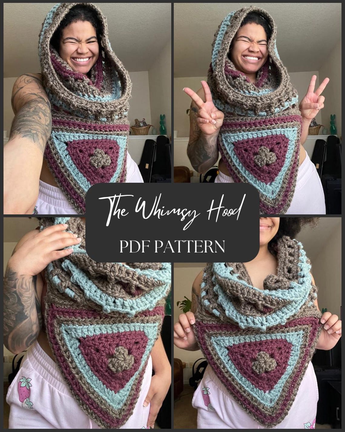The Whimsy Hood - PATTERN - Etsy