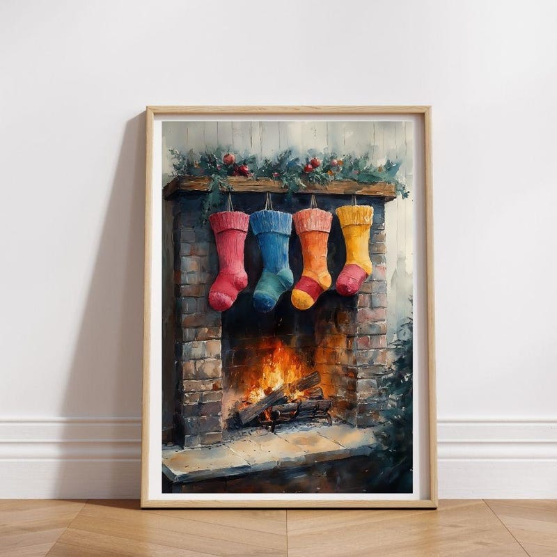 Fireplace Poster - Etsy