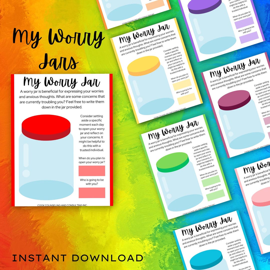 Worry Jars: an SEL Activity for Children | Therapist-created Digital ...