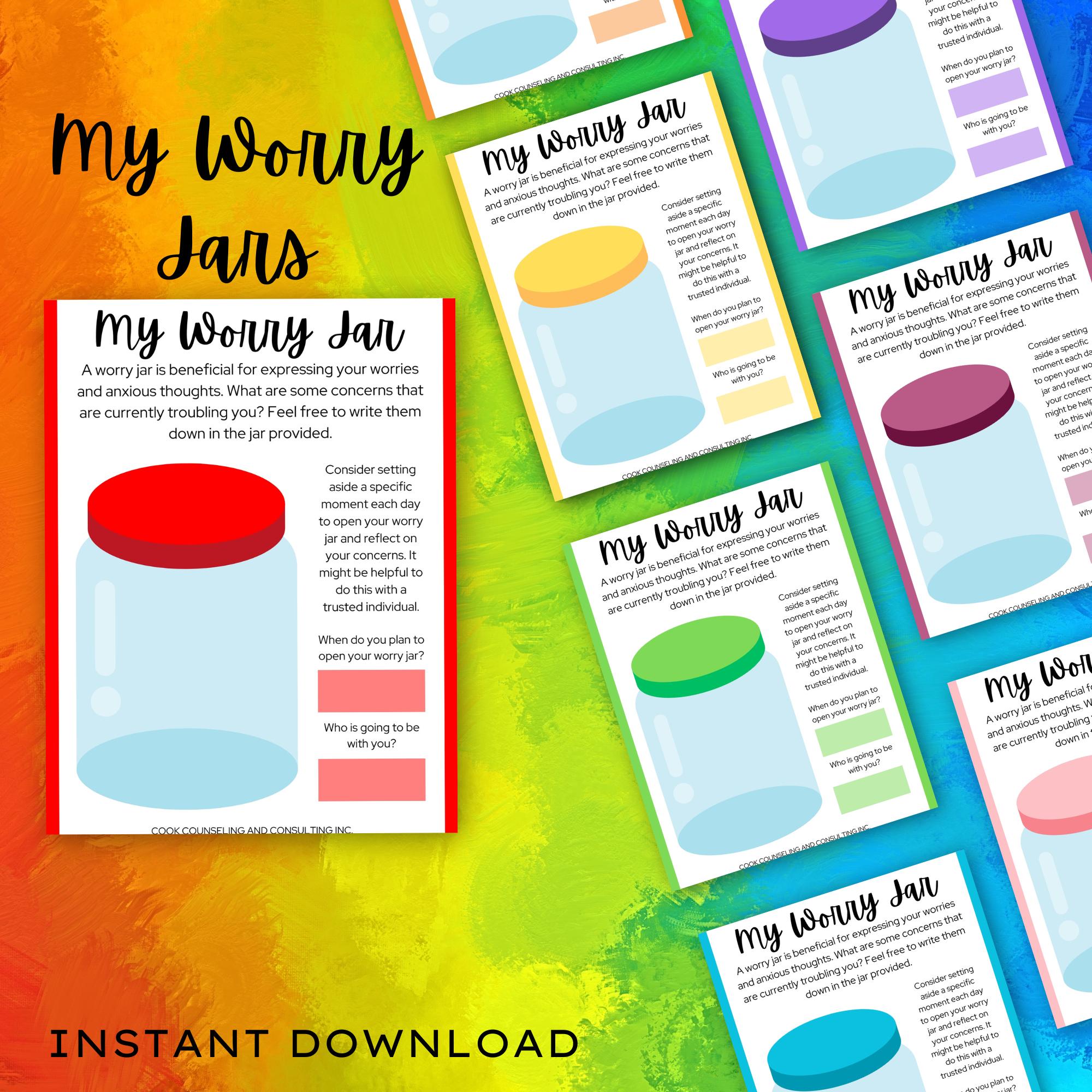 Worry Jars: an SEL Activity for Children | Therapist-created Digital ...