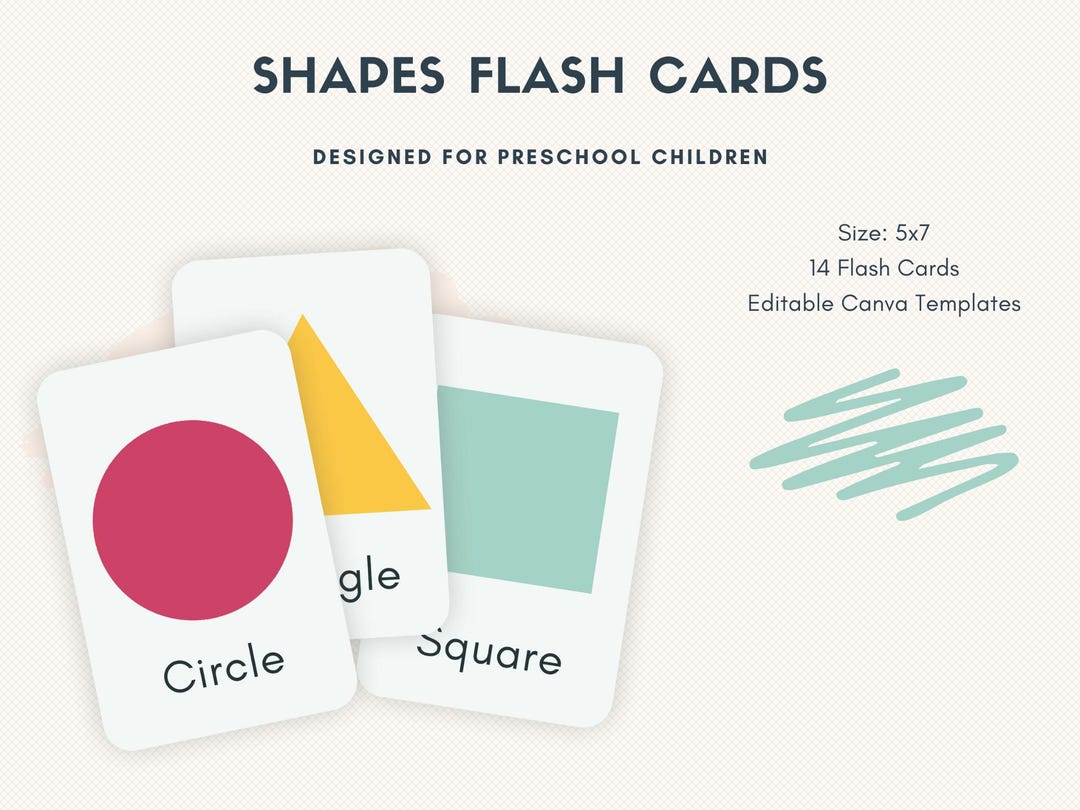 Shapes in a Snap: Downloadable Flashcards for Little Learners - Etsy