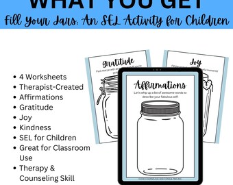 Worry Jars: an SEL Activity for Children | Therapist-created Digital ...