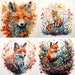 31 Woodland Fox Clipart, Autumn Forest Digital Art, Printable Fox ...
