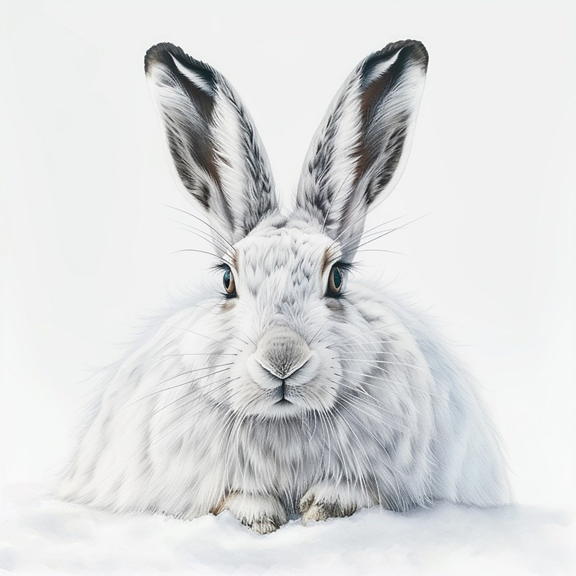 43 Beautiful Snow Bunny Clipart, Card Making, Winter Animal ...