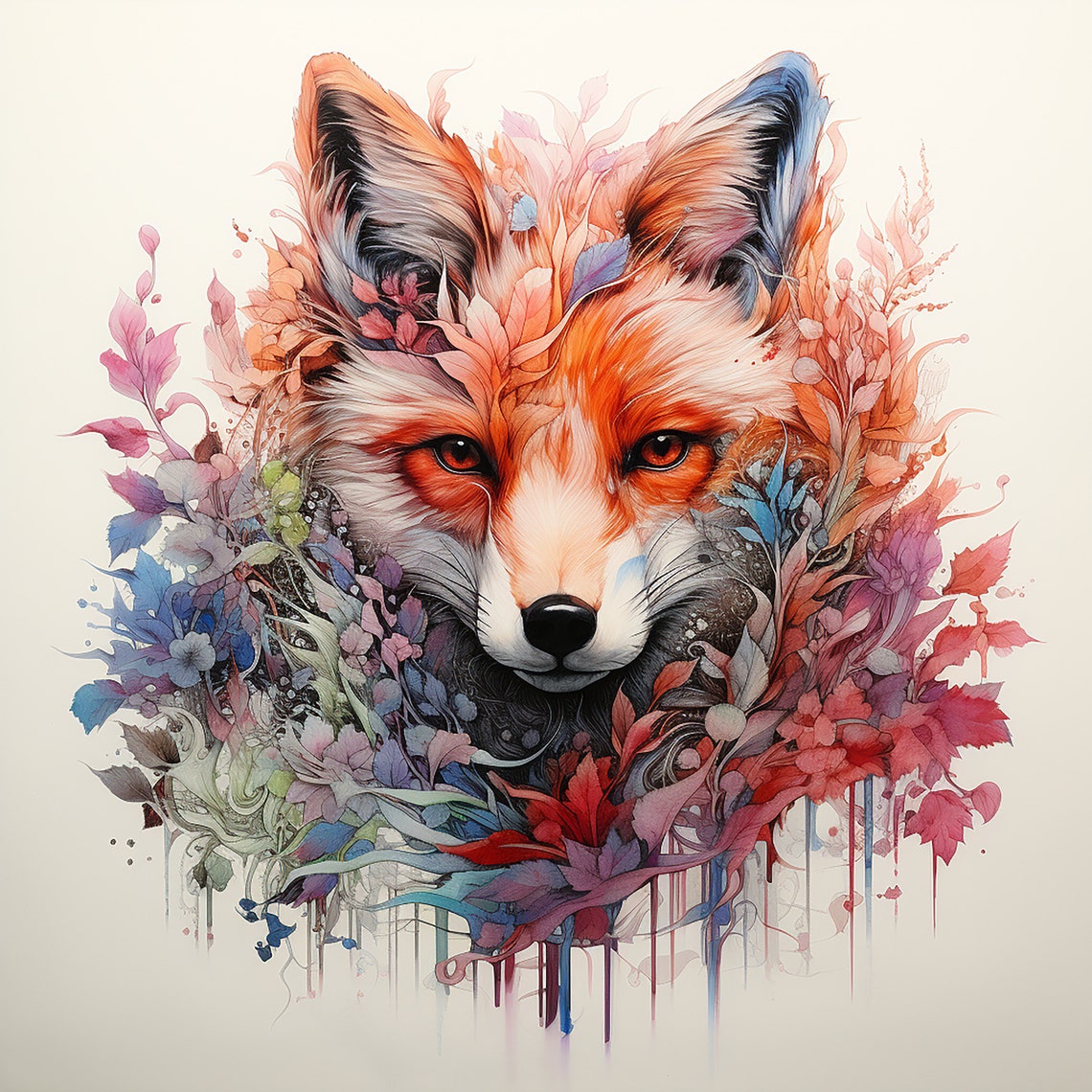 31 Woodland Fox Clipart, Autumn Forest Digital Art, Printable Fox ...