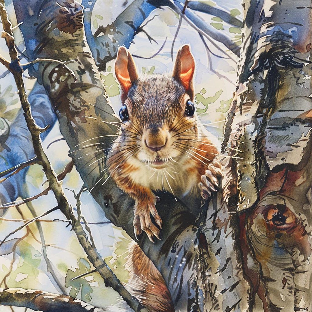 24 Cute Squirrel Clipart, Woodland Animal Clipart, Forest Creature ...