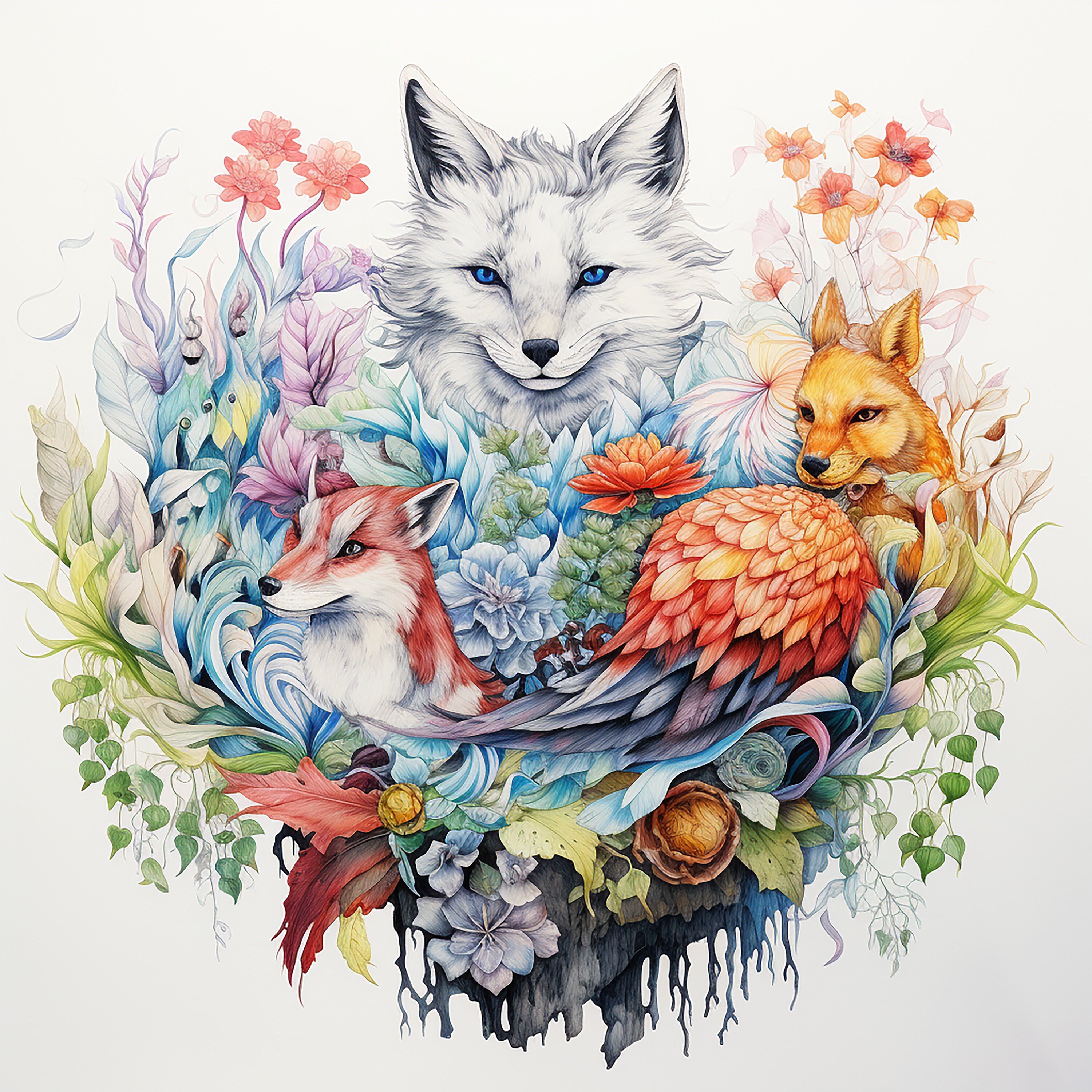 31 Woodland Fox Clipart, Autumn Forest Digital Art, Printable Fox ...