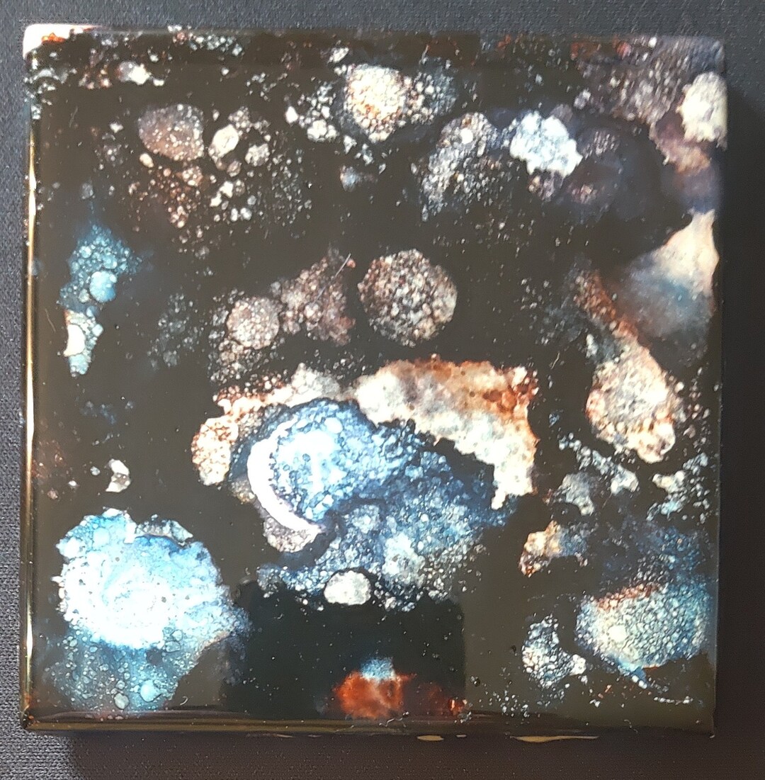 Unique Alcohol Ink Ceramic Tiles - Etsy