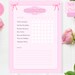 Self Care Checklist Coquette Pastel Pink PDF Printable Wellness Planner ...