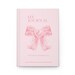 Coquette Pastel Pink Hardcover Journal With Bow Cute Aesthetic Notebook ...