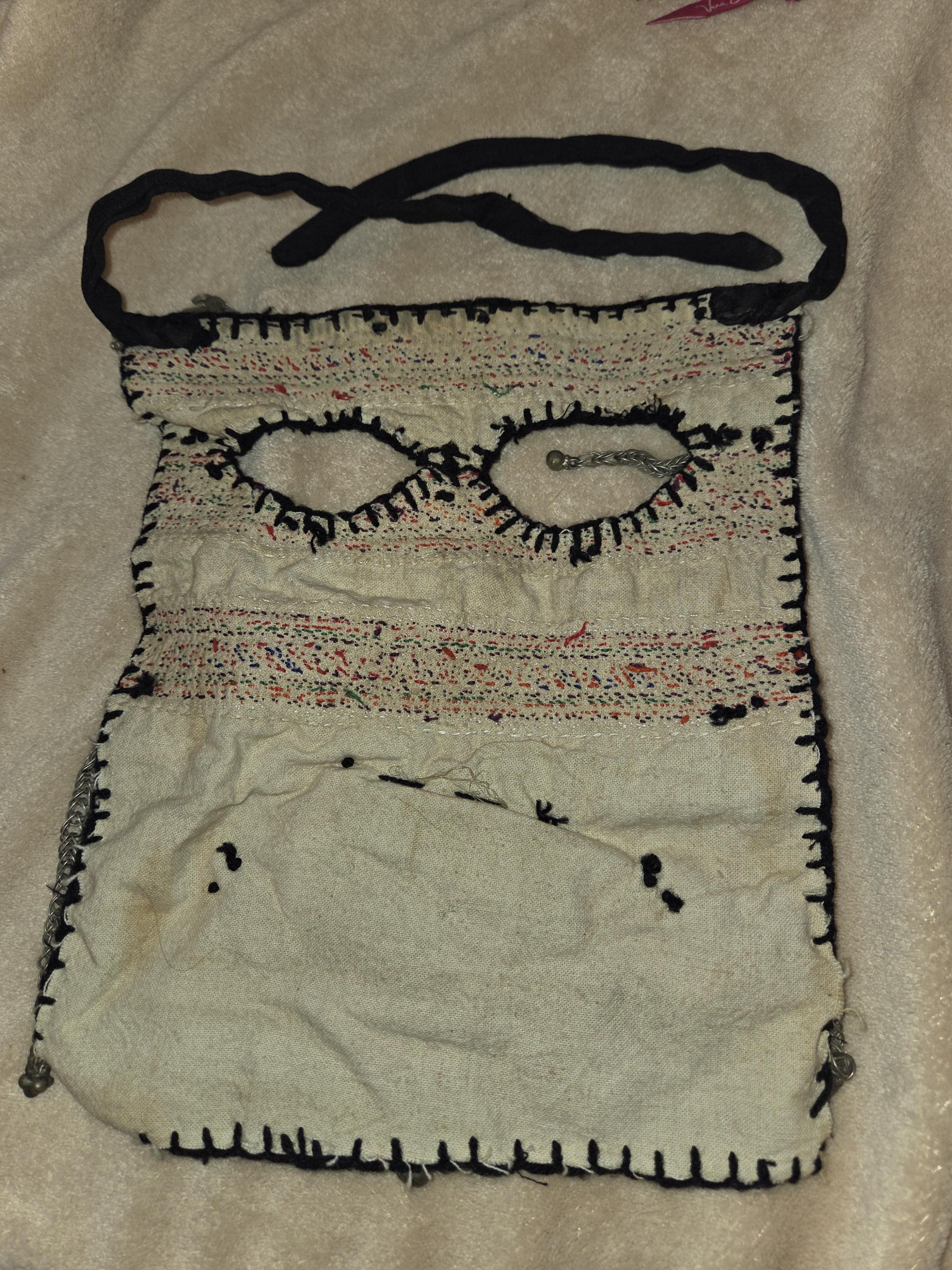 Antique Middle Eastern Bedouin Battoulah Cloth Face Mask With Silver ...
