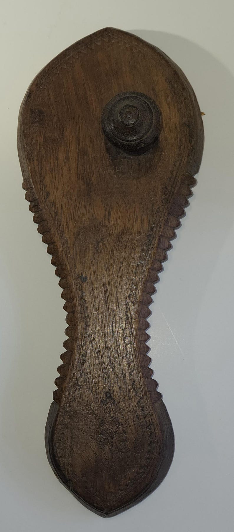 One Antique Wooden Khadau Slipper an Ancient Form of Footwear Chappal ...