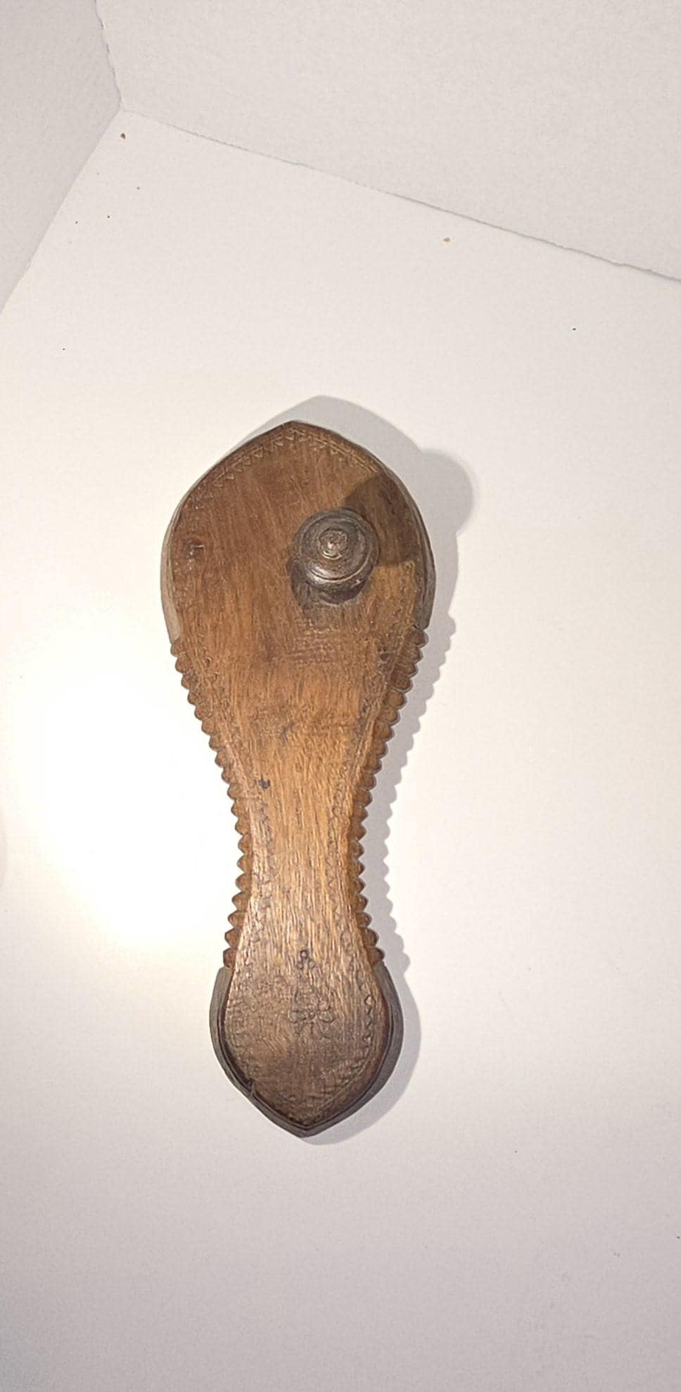 One Antique Wooden Khadau Slipper an Ancient Form of Footwear Chappal ...