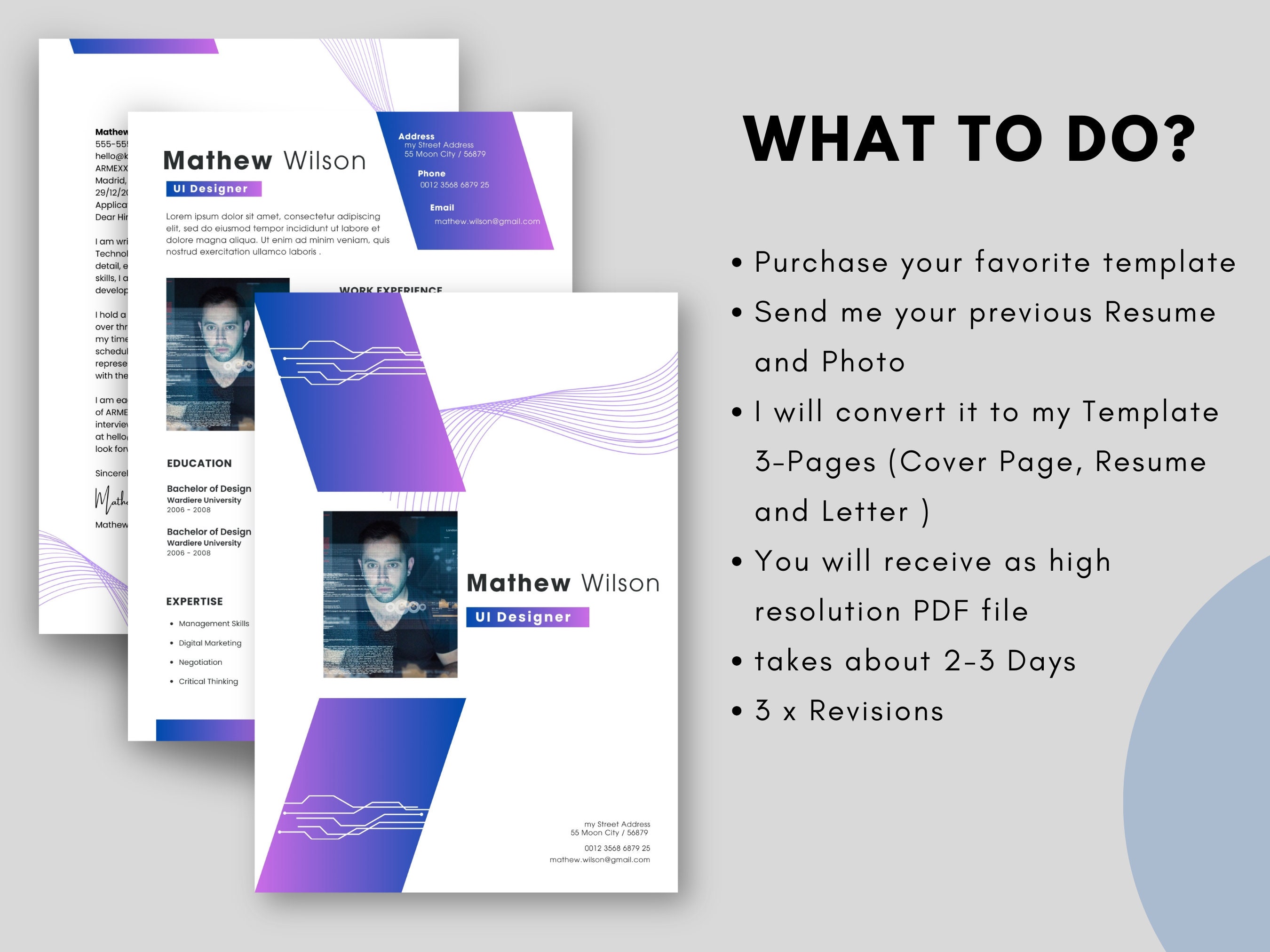 Turn Your Existing Resume Into Unique Professional Design Plus Cover ...