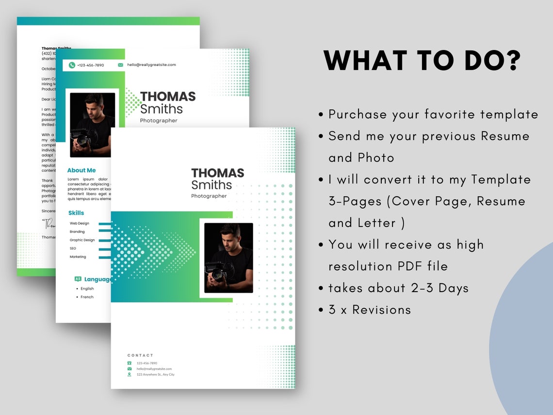 Turn Your Existing Resume Into Unique Professional Design Plus Cover ...