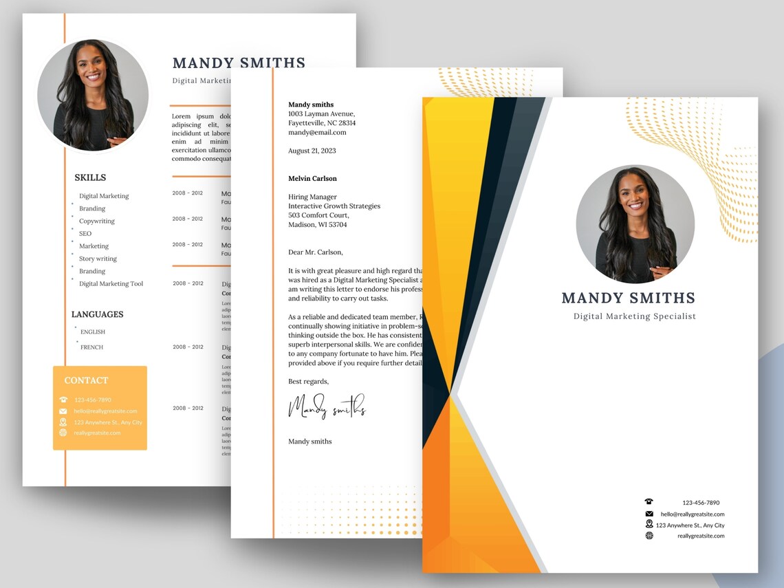 Turn Your Existing Resume Into Unique Professional Design Plus Cover ...
