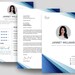 Professional Modern Resume Template With Photo Blue Color CV Template ...