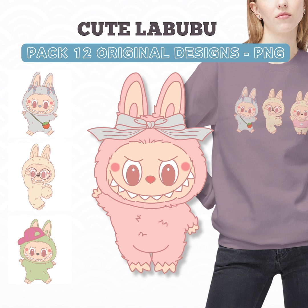 12 süße Labubu Digital Download Pack, Original Labubu Design in ...