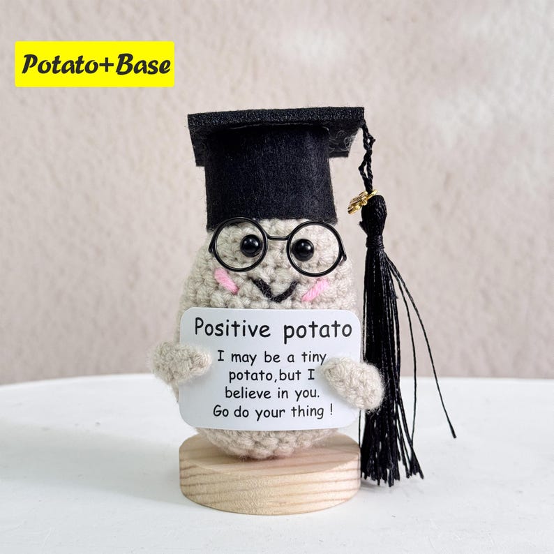 2026 Graduation Gift, Handmade Crochet Potato and Pickle With Tassel ...
