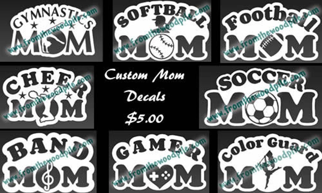 Proud Mom Decals - Etsy