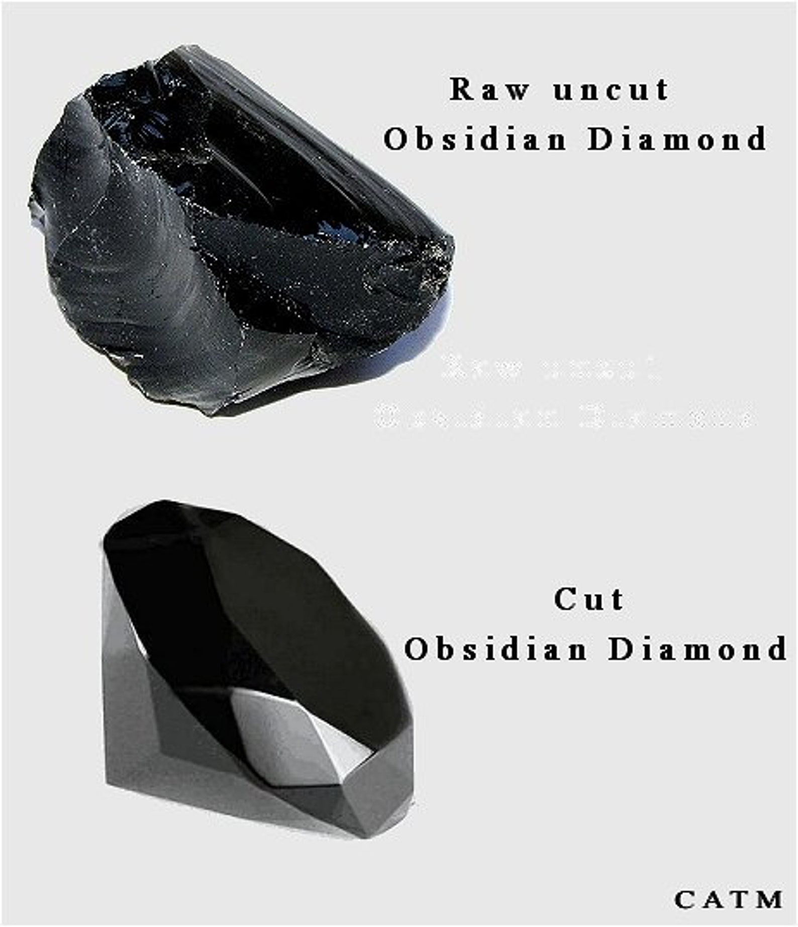 NewPrincess Cut Obsidian Diamond Ring/ Obsidian Diamond | Etsy