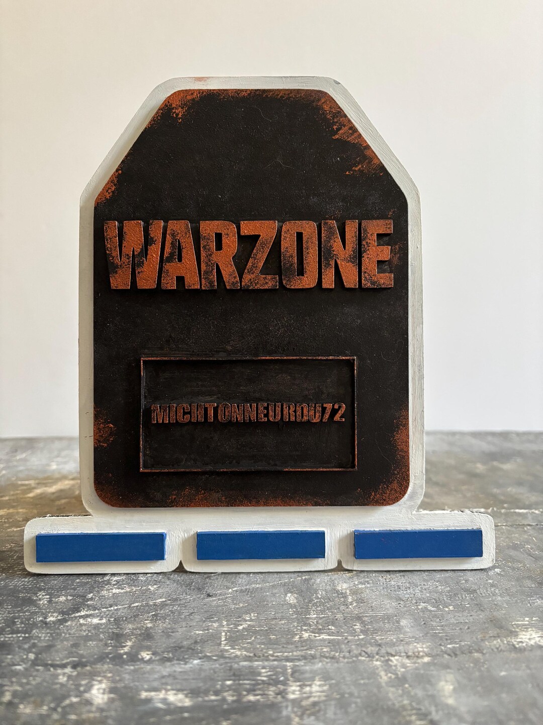 WARZONE / GamerTag Armadura de 3 placas - Etsy Portugal