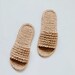 Natural Hemp Slippers Women With Non-slip Soles Handmade Slides Size 9. ...