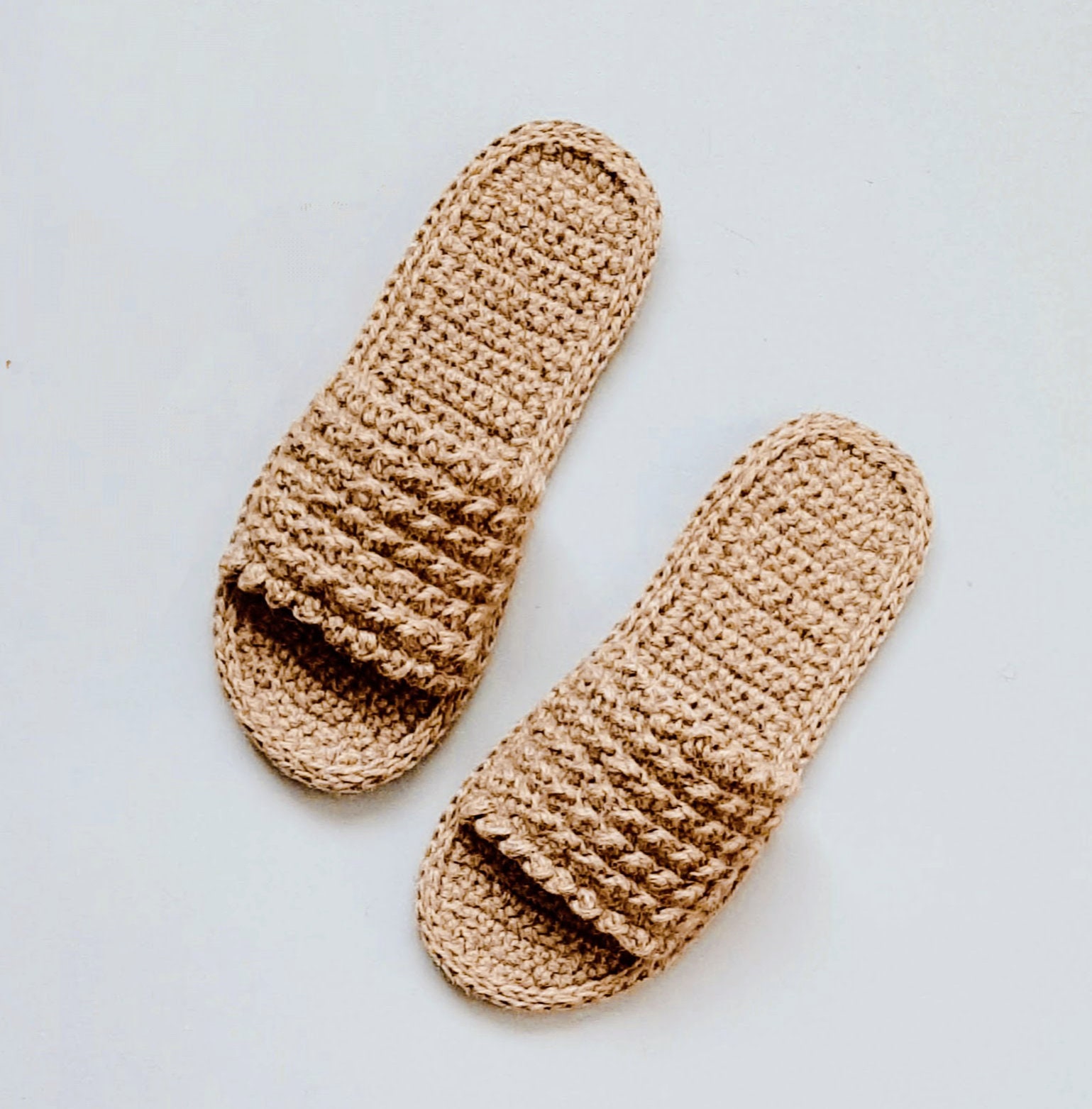 Natural Hemp Slippers Women With Non-slip Soles Handmade Slides Size 9. ...