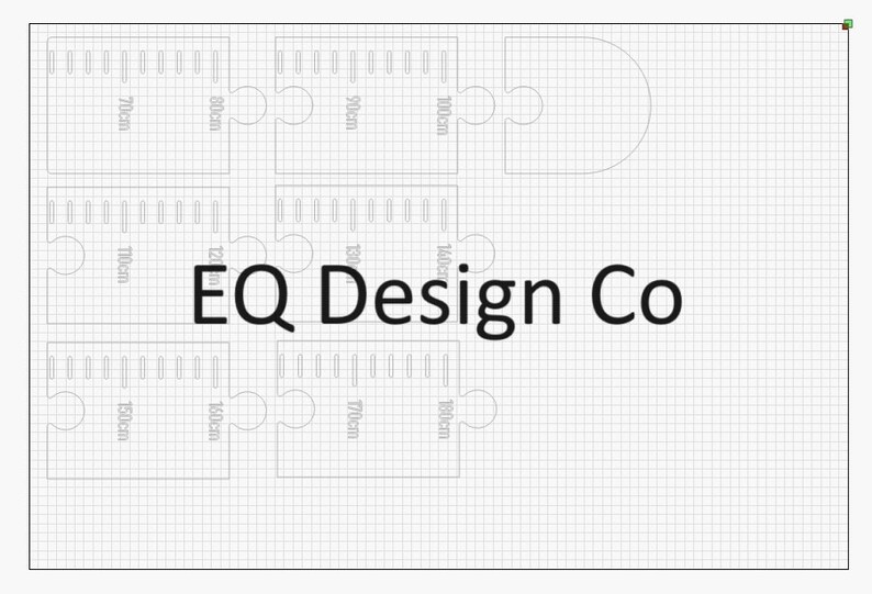 Growth Chart Ruler 180cm SVG LBN DXF Puzzle Piece Squares | Kids Height ...