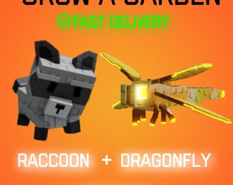 Raccoon + Chicken Zombie + Dragonfly + Sheckles | Grow a Garden | OP ...