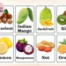 Printable Fruit Theme Alphabet Flashcards-mini OCABULARY PRESCHOOL L ...