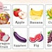 Printable Fruit Theme Alphabet Flashcards-mini OCABULARY PRESCHOOL L ...